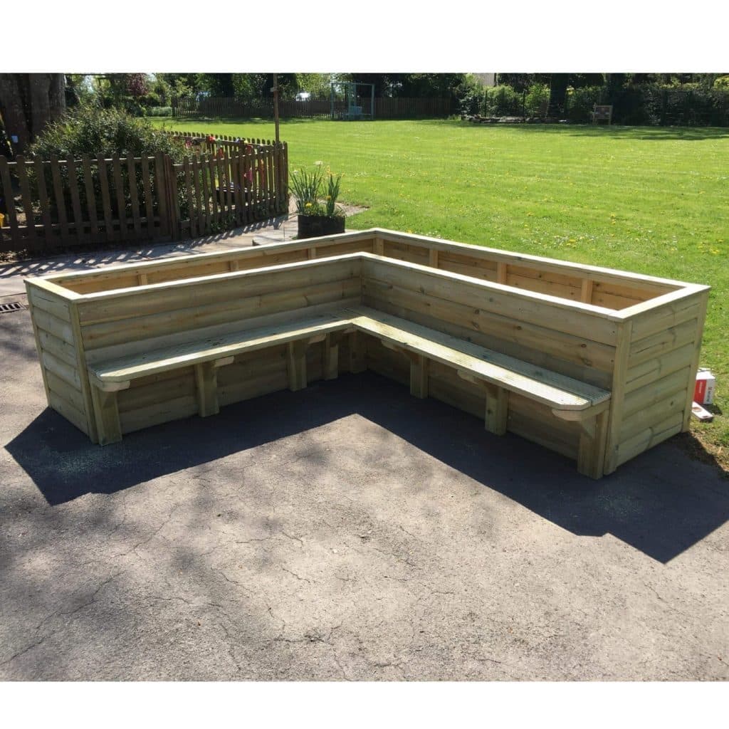 Corner Planter and Bench - Designs For Education